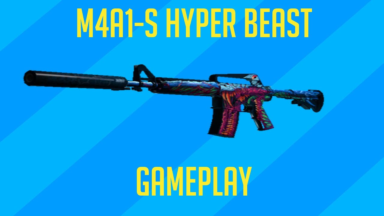 CS:GO M4A1-S Hyper Beast (Minimal Wear) Gameplay - YouTube