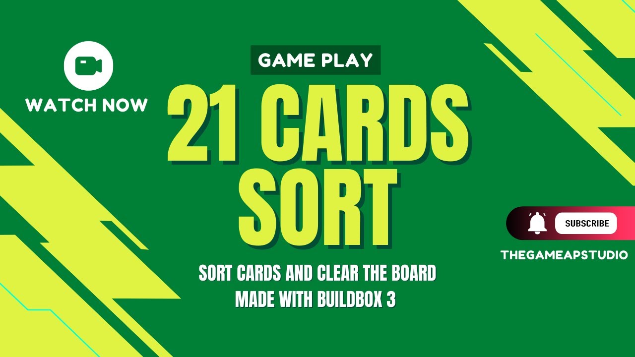 Solitaire 21 Card Sort Mobile Puzzle Game For iOS and Android - YouTube
