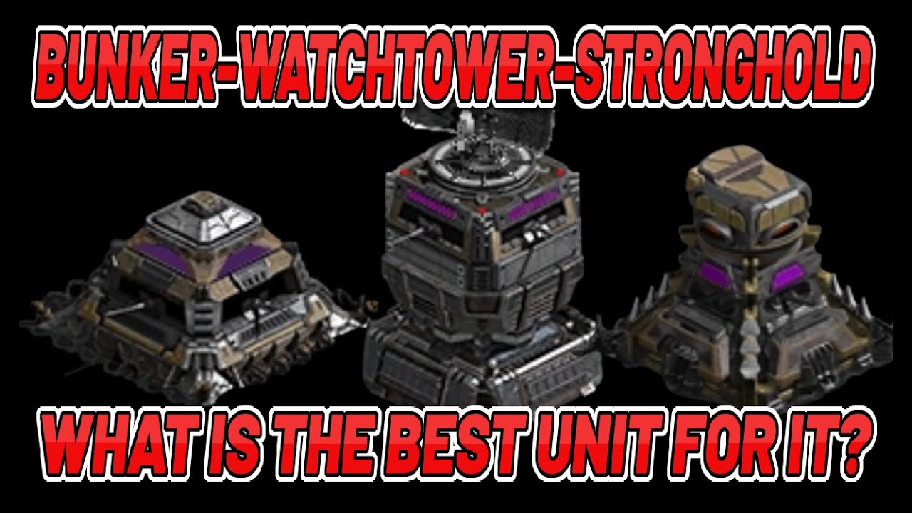 War Commander: Bunkers-Watchtower-Strongholds What's Best To Put In ...