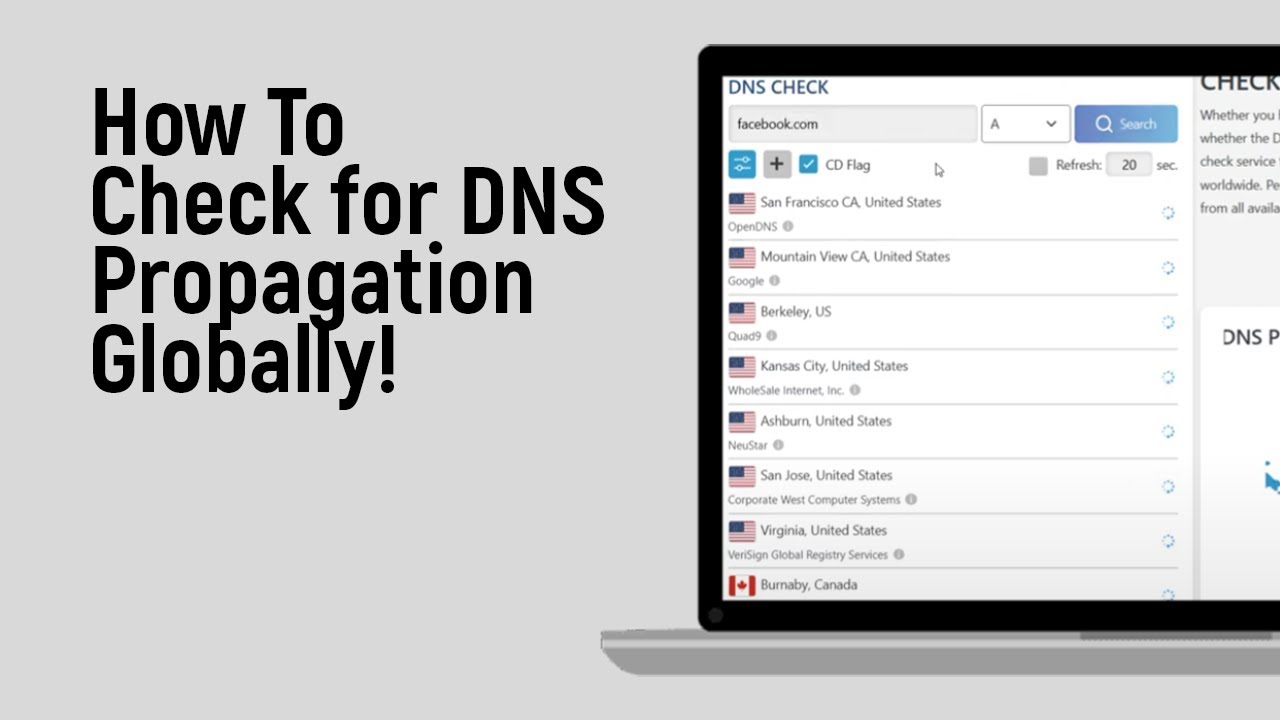 How to Check for DNS Propagation Globally [easy] - YouTube