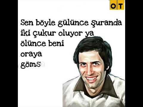 Sen böyle gülünce şuranda iki çukur oluyor ya, ölünce beni oraya gömsünler... #KemalSunal #OTdergi