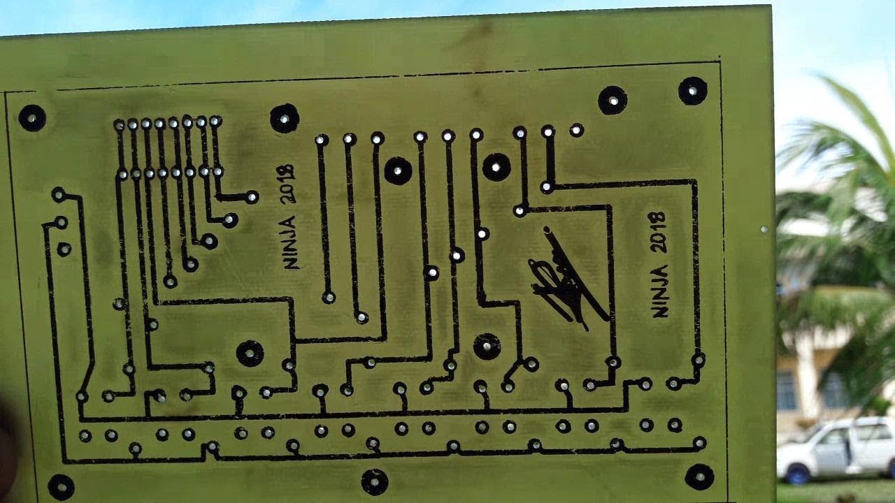 Making an easy PCB (D.I.Y. & Low Cost) - YouTube