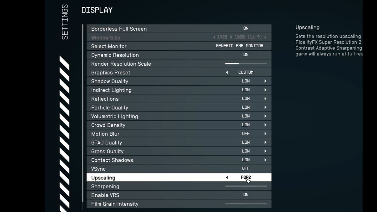 STARFIELD│TIPS - How to get 50-60 FPS with one SETTING ADJUSTMENT ( For Low-End GPU ) - YouTube