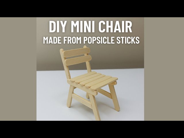 Dollhouse Popsicle Stick Chair Dollhouse Adirondack Set Chair Rocker