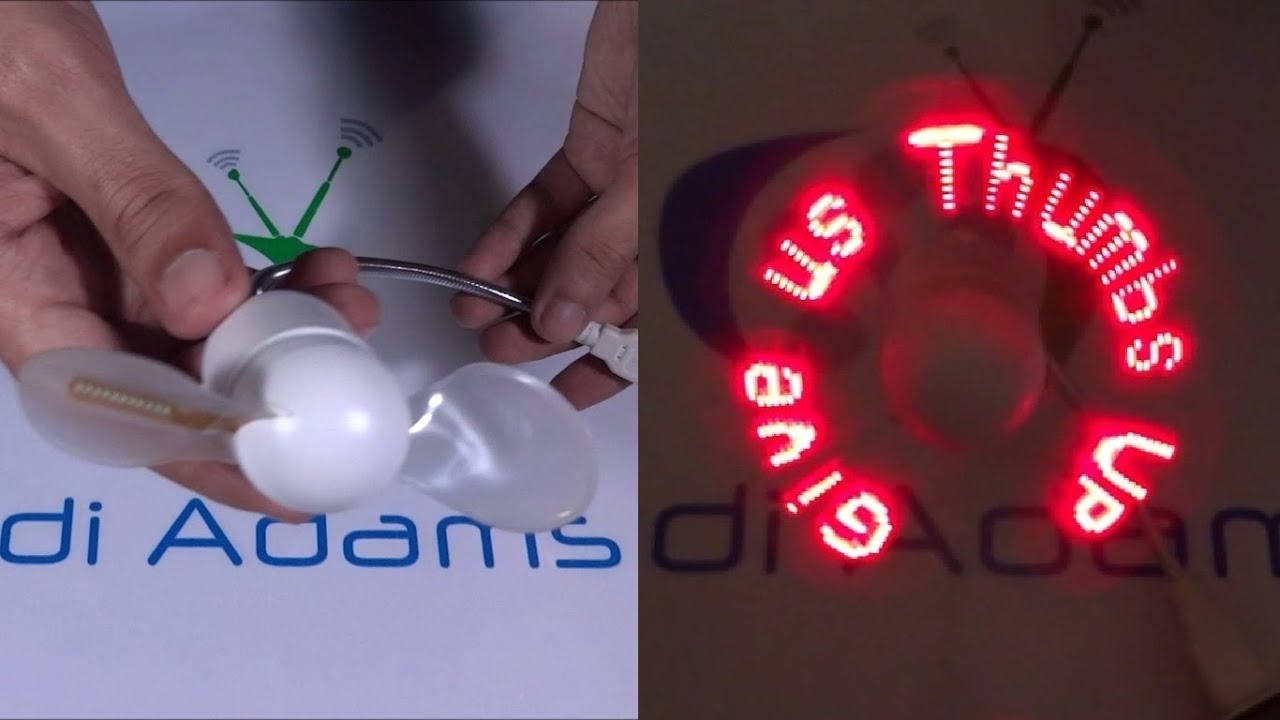 An LED Fan you can write on! - YouTube