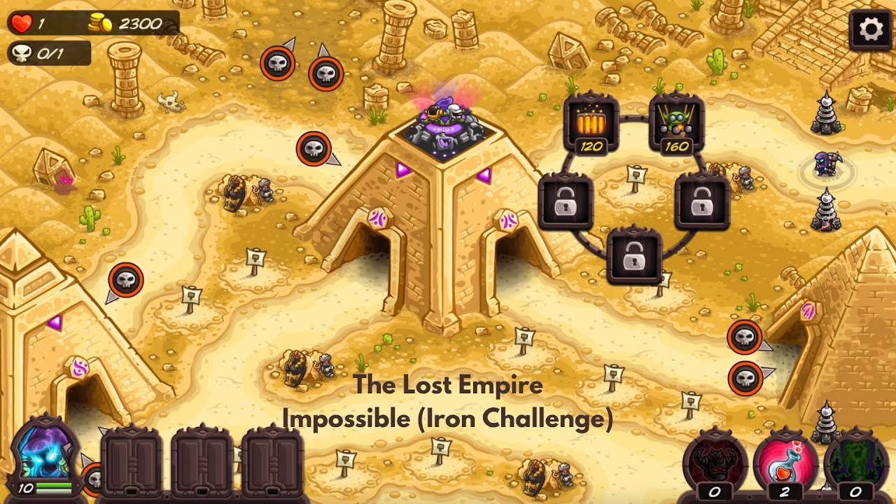 Kingdom Rush Vengeance : The Lost Empire (Impossible-Iron challenge ...