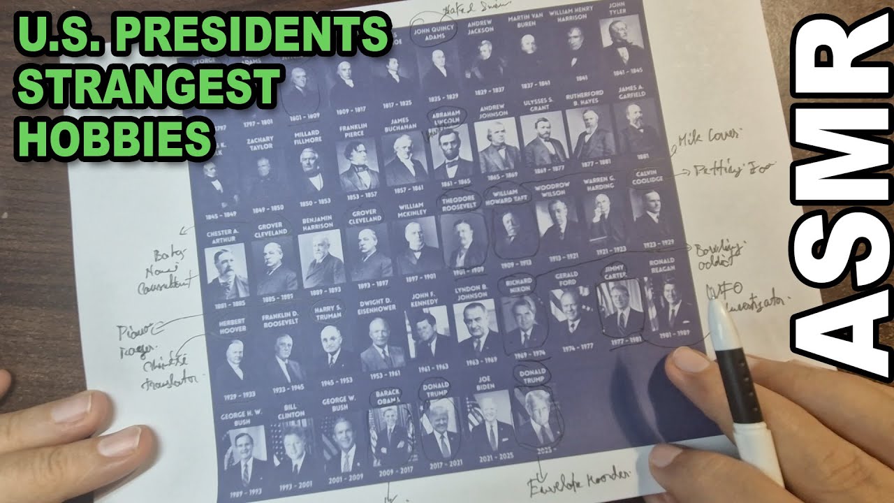 ASMR: U.S. Presidents With Weirdest Hobbies | ASMR whispering & soft ...