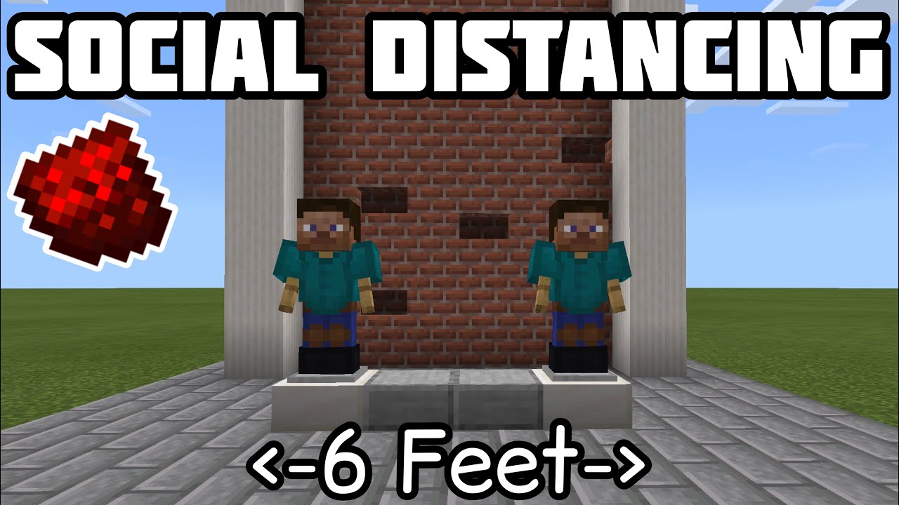 Enforcing Social Distancing in Minecraft using Redstone! - YouTube