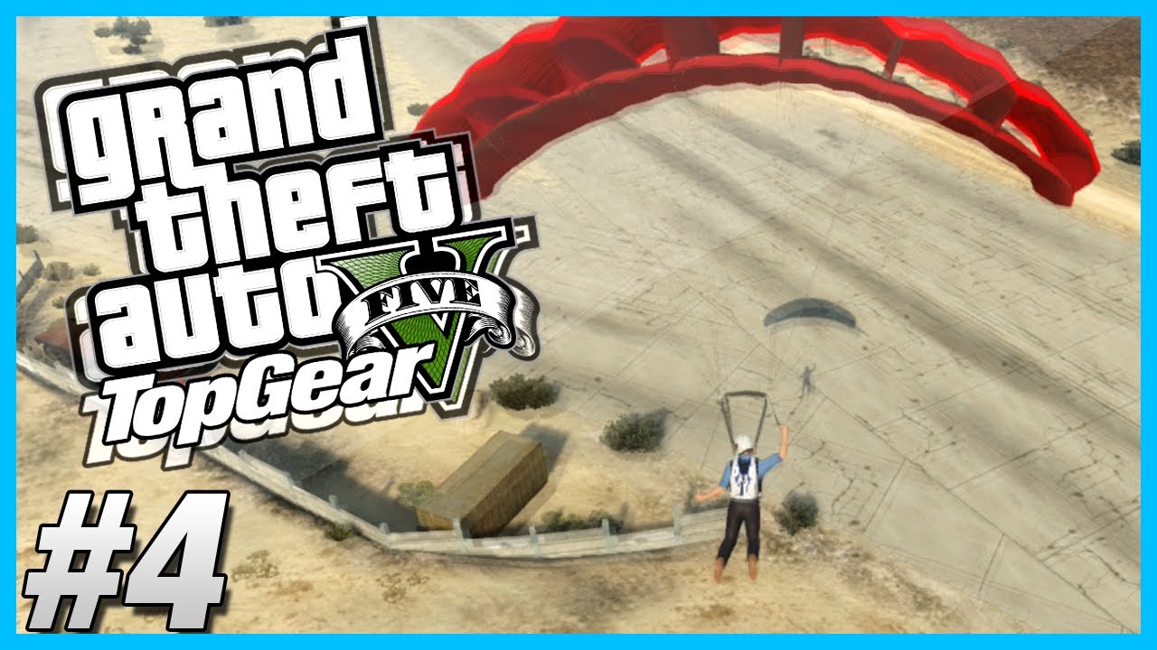 GTA 5 Top Gear Challenges # 4 | Parachute onto Moving Truck - YouTube