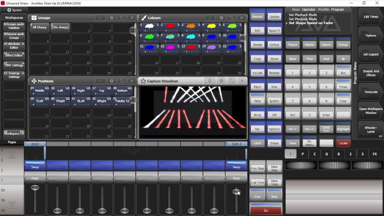 12 Avolites - Key Frame Color FX (cambios de colores de forma simétrica ...