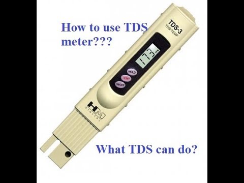 What is TDS meter | How to use TDS meter | How to measure TDS value of ...