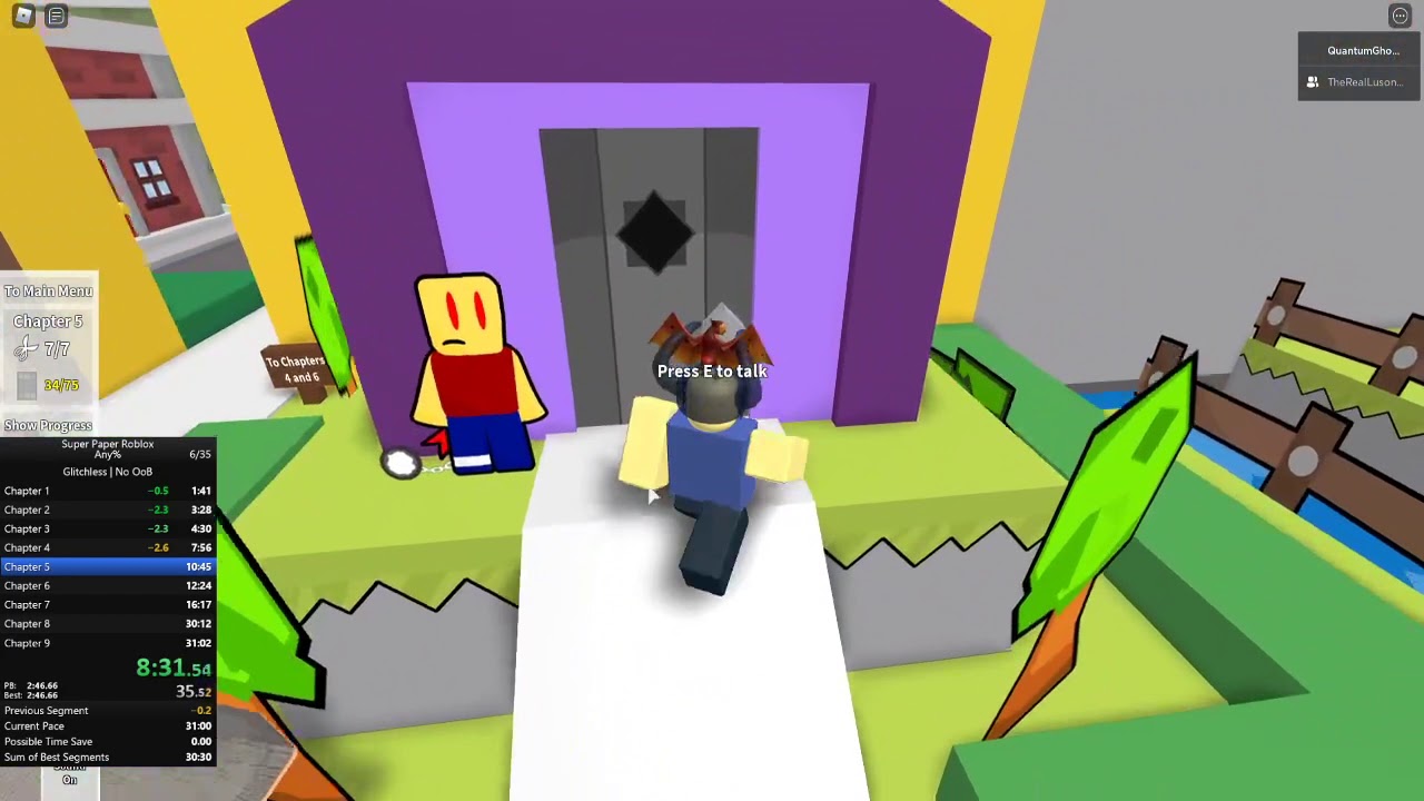 Super Paper Roblox - Any% Glitchless in 30:46 - YouTube
