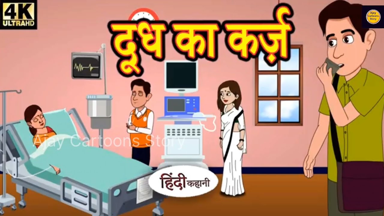 दूध का कर्ज | Doodh Ka Karj | Ajay Cartoons Story | हिंदी कार्टून का ...