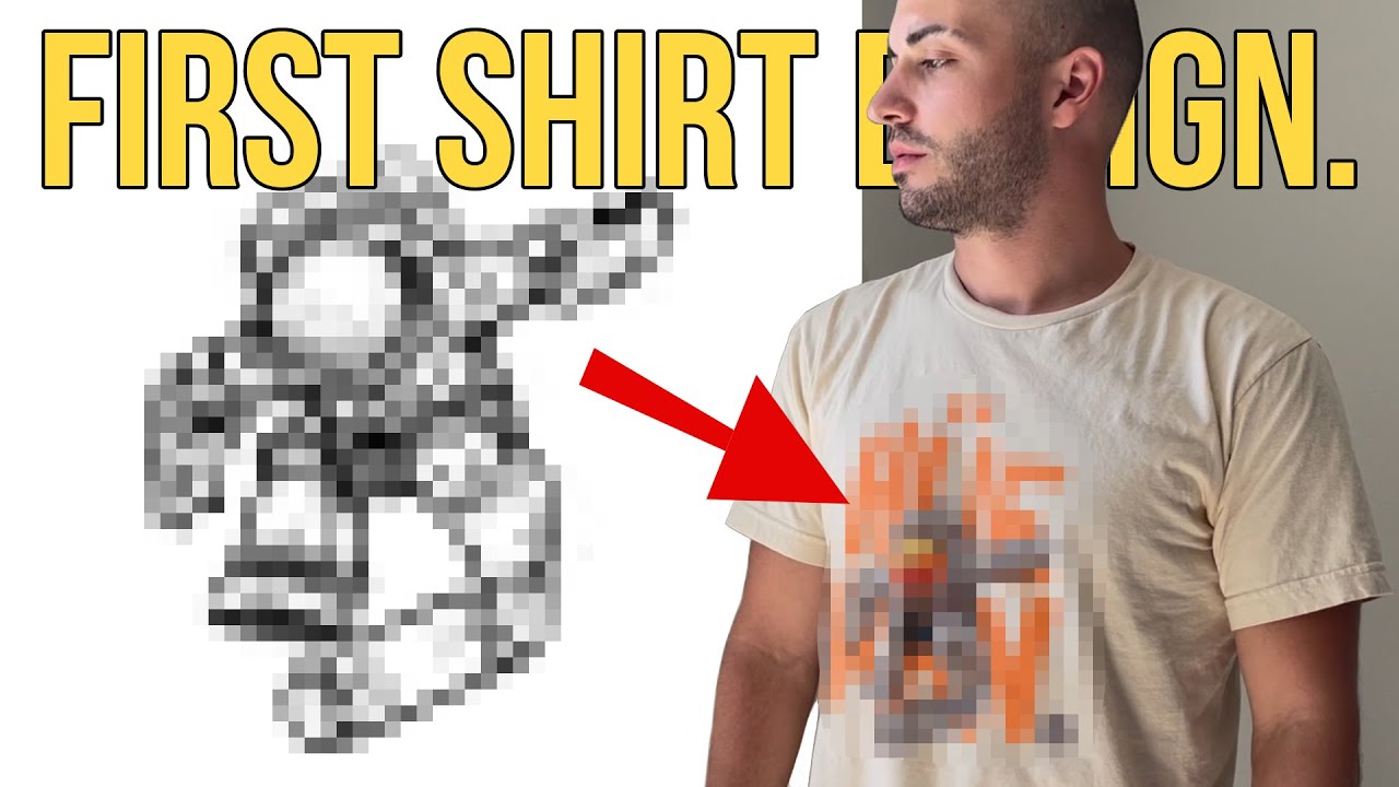 How I designed my first T shirt! (Easier than I imagined) - YouTube