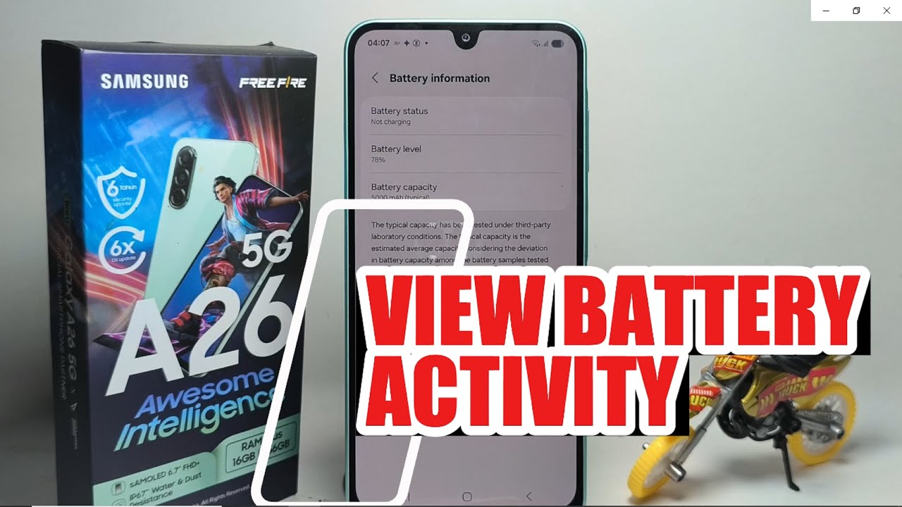How To View Battery Activity On Samsung Galaxy A26 5G - YouTube
