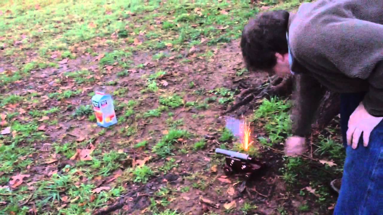 Traditions mini 50 cal cannon shot! - YouTube