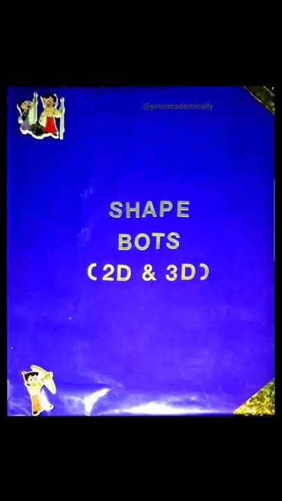 "Shape Bots- 2D & 3D" Maths Project! (For Class 3)#mathematics # ...