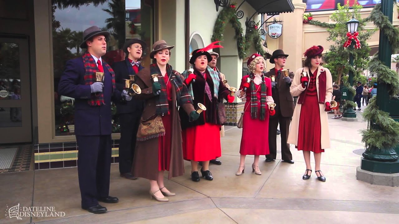 The Buena Vista Street Community Bell Ringers perform "Carol of the ...