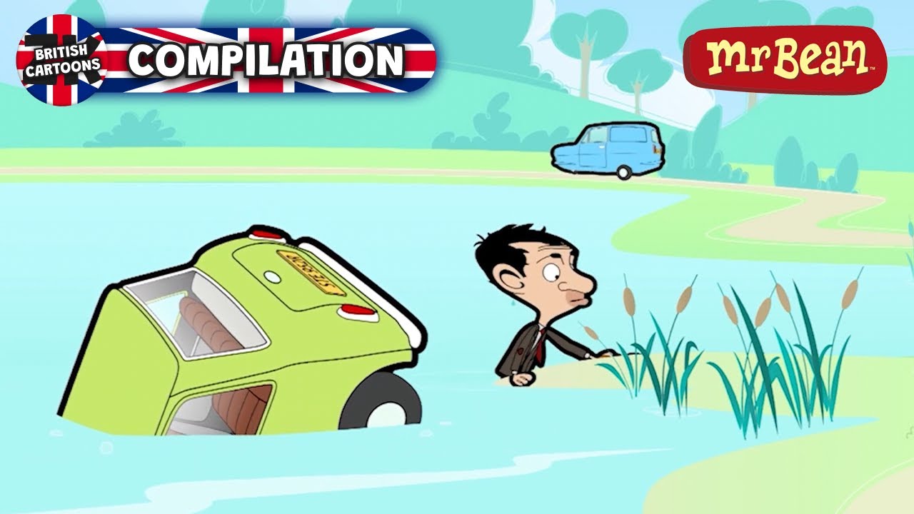 Mr Bean's POND CRASH! - Mr Bean Animated Funny Clips - Cartoons for ...