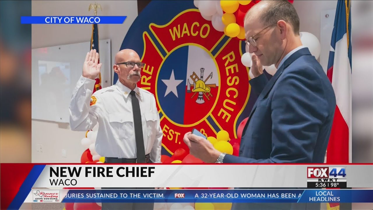 New Waco fire chief sworn in - YouTube