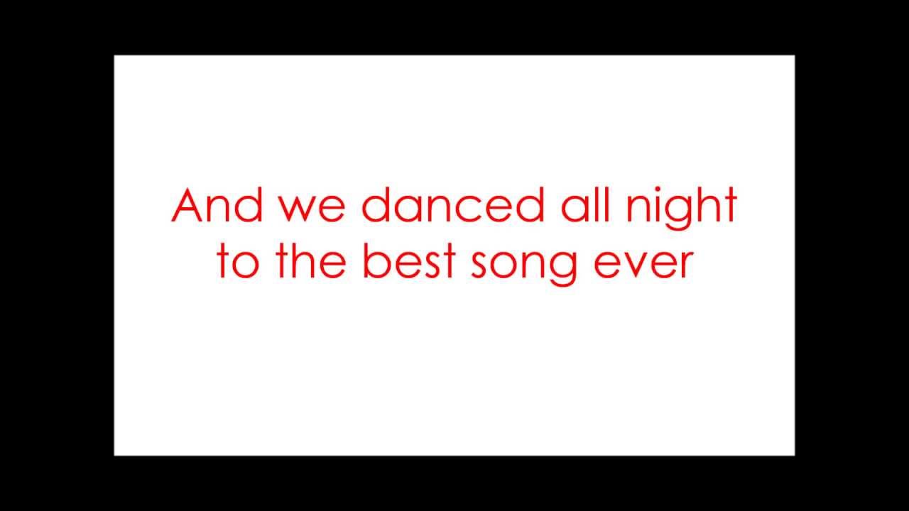 One Direction - Best Song Ever Lyrics - YouTube