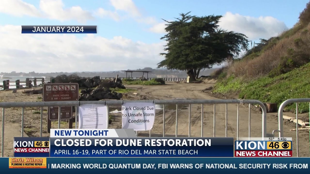 A portion of Rio Del Mar State Beach to close for sand dune restoration ...