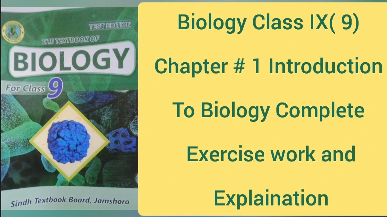 Biology For Class 9 Chapter 1 Introduction To Biology Complete Exercise ...