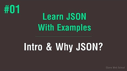 JSON | أسامة محمد - Elzero Web School - YouTube