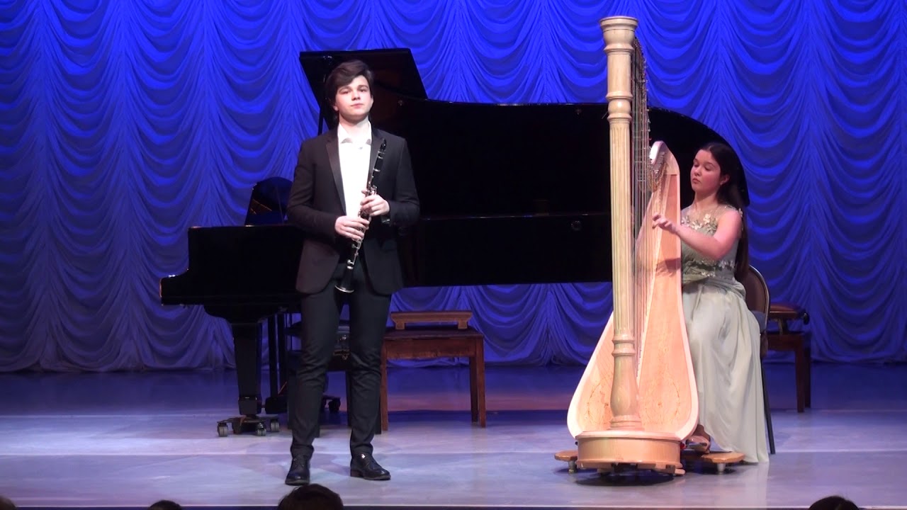 Debussy – Arabesque No.1 (T. Tomilova – harp, B. Dubrovets – clarinet ...