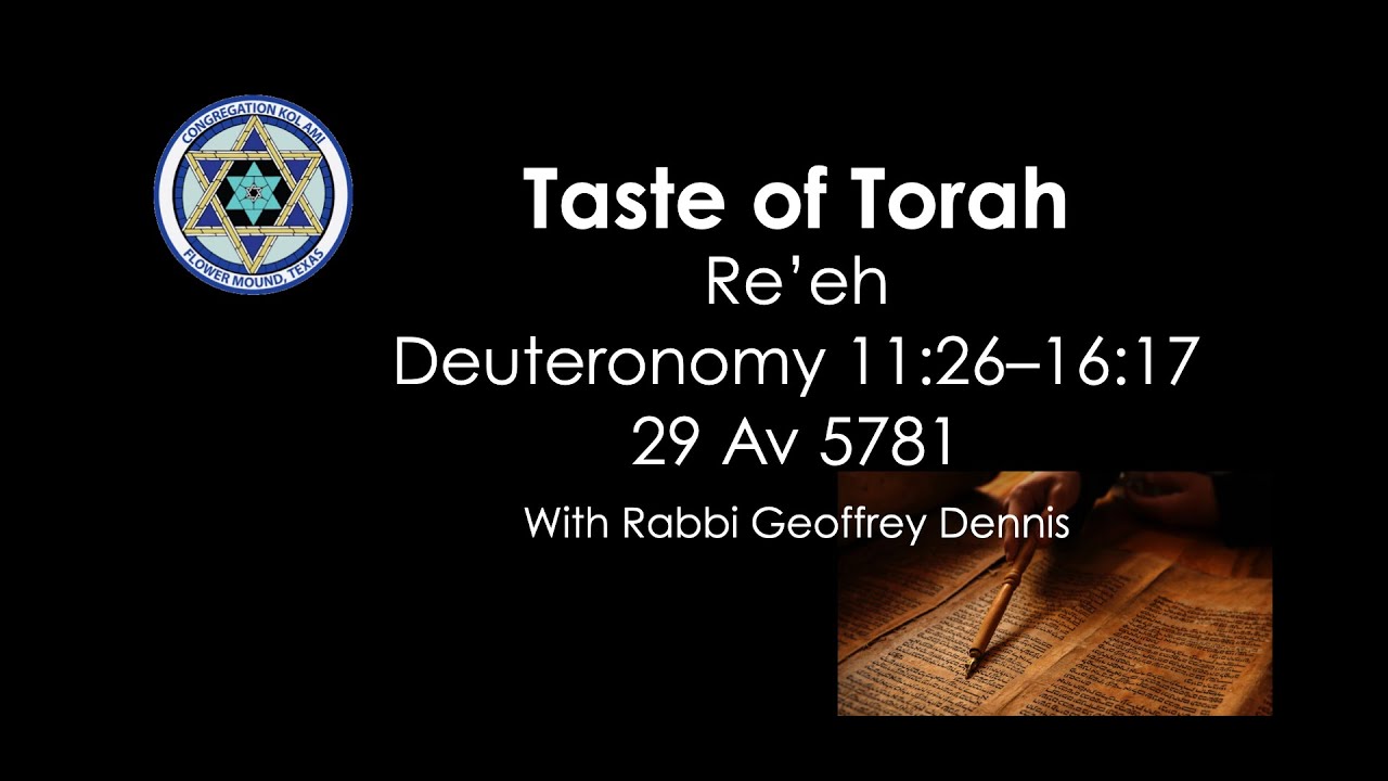 Taste of Torah - Re'eh - YouTube