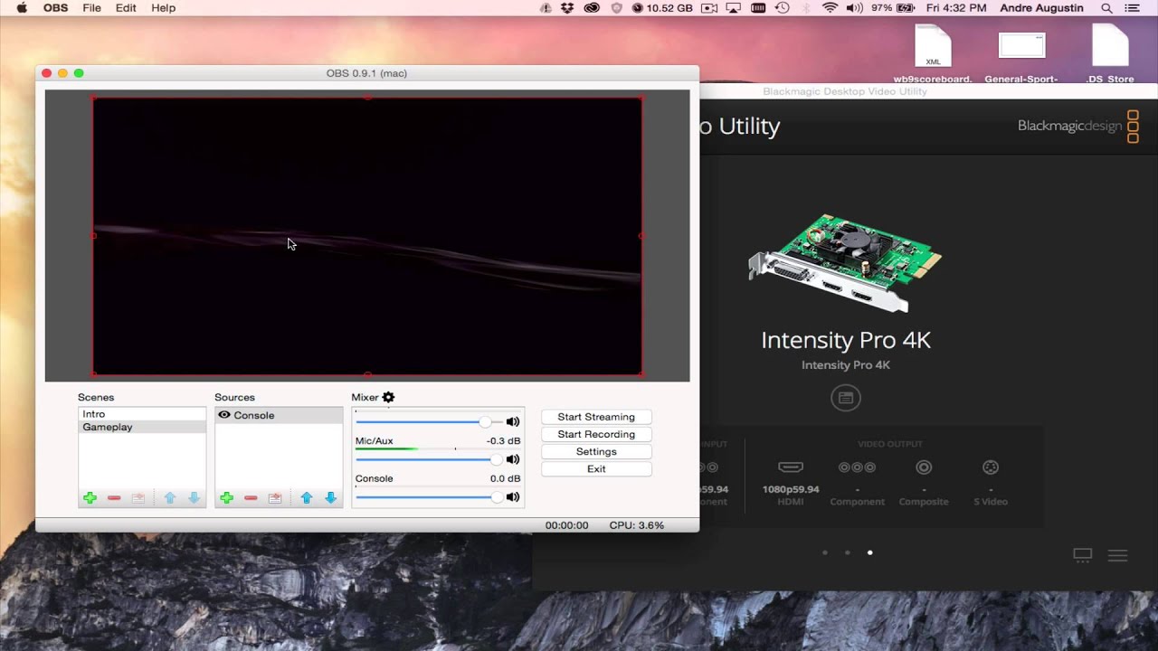 My adventures with the Intensity Pro 4k Part 3 - YouTube