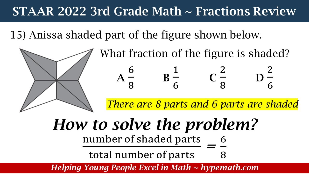 2022 STAAR Math ~ 3rd Grade (Fractions) Part 2 - YouTube