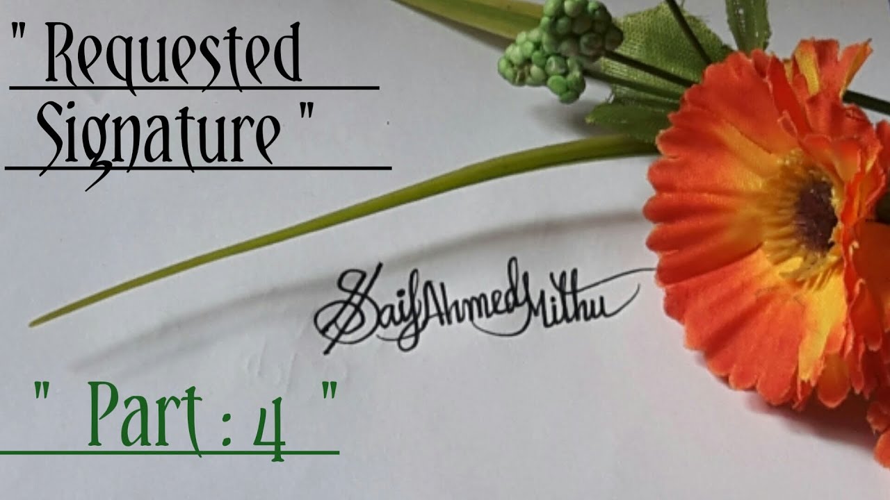 How to create your beautiful signature calligraphy #signature #sign # ...