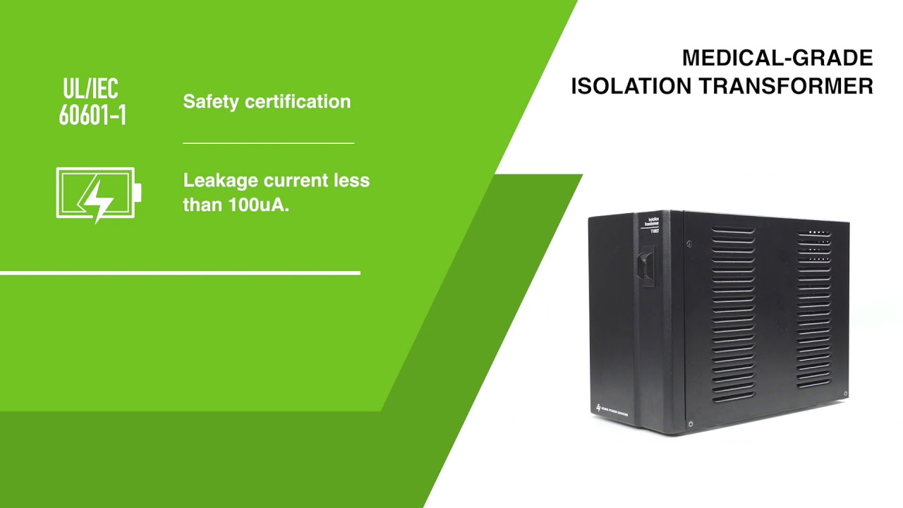 APD Lithium-ion AC UPS & Medical-grade Isolation Transformer - YouTube