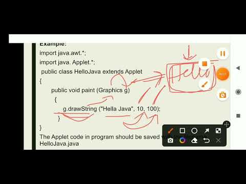 building & running an applet - YouTube