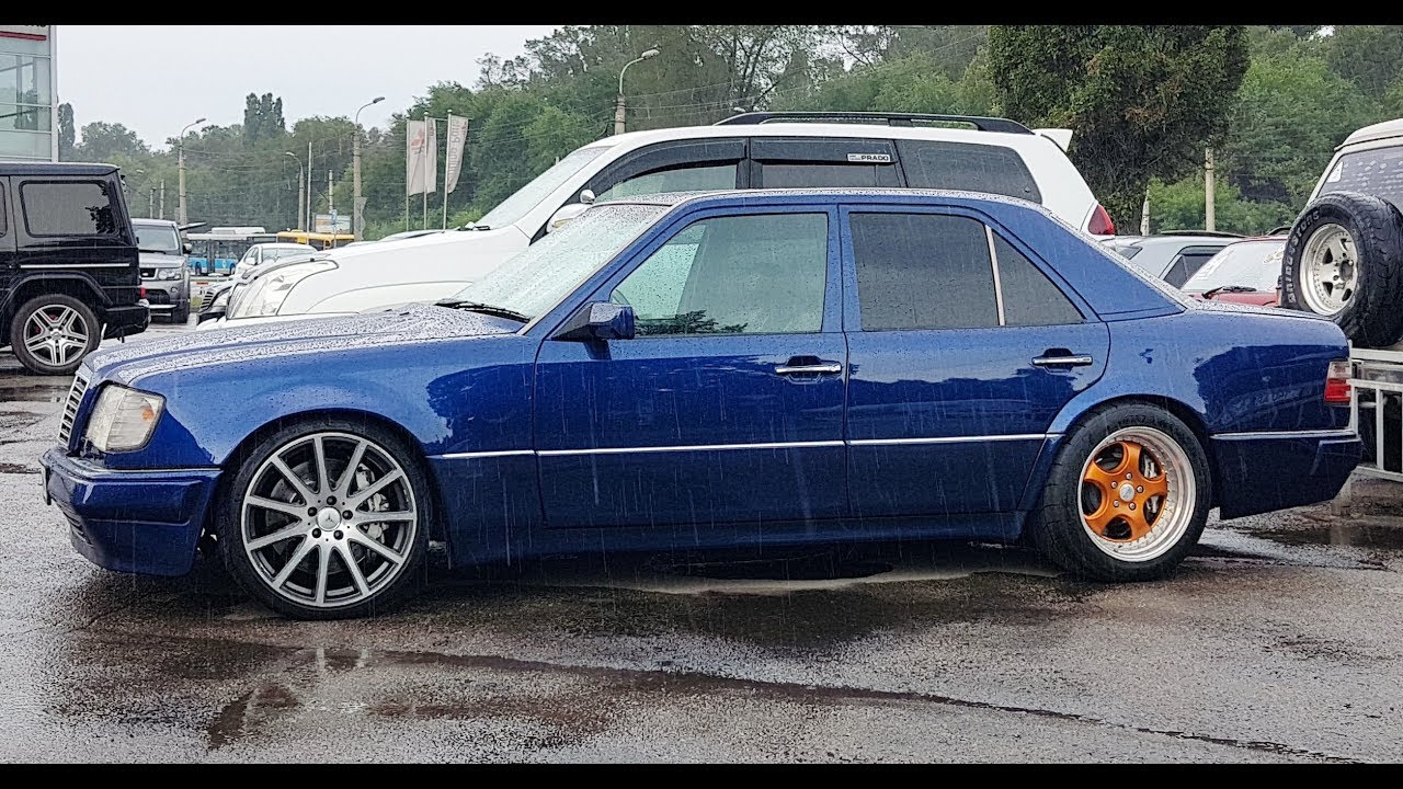 Mercedes w124 5.5 Kompressor (custom exhaust) - YouTube