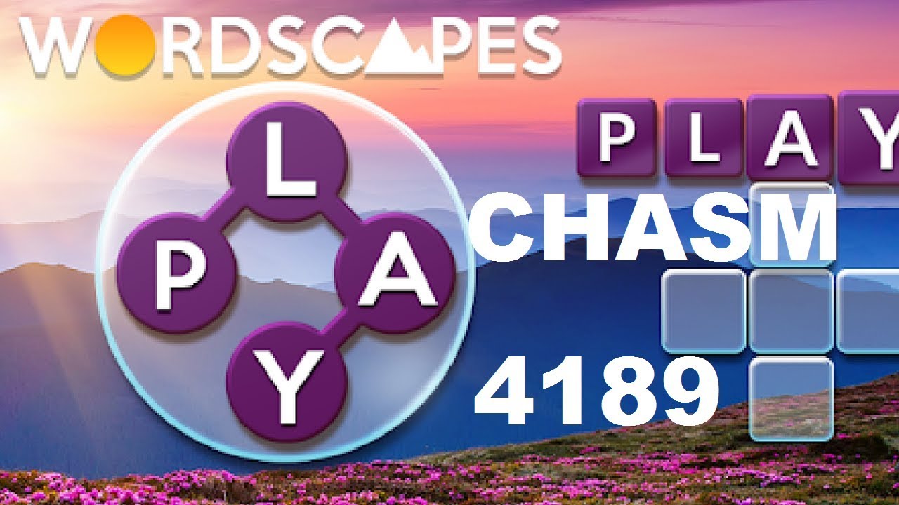 Wordscapes Level 4189 - YouTube