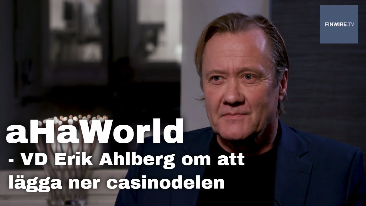 aHaWorlds VD Erik Ahlberg om att lägga ner casinodelen - YouTube