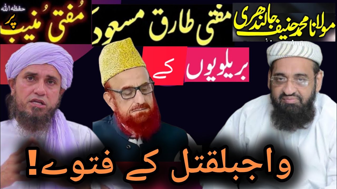 barelviun ke kufr aur wajib ul qatal k fatve || mufti muneeb ur rehman mufti Tariq Masood par ...