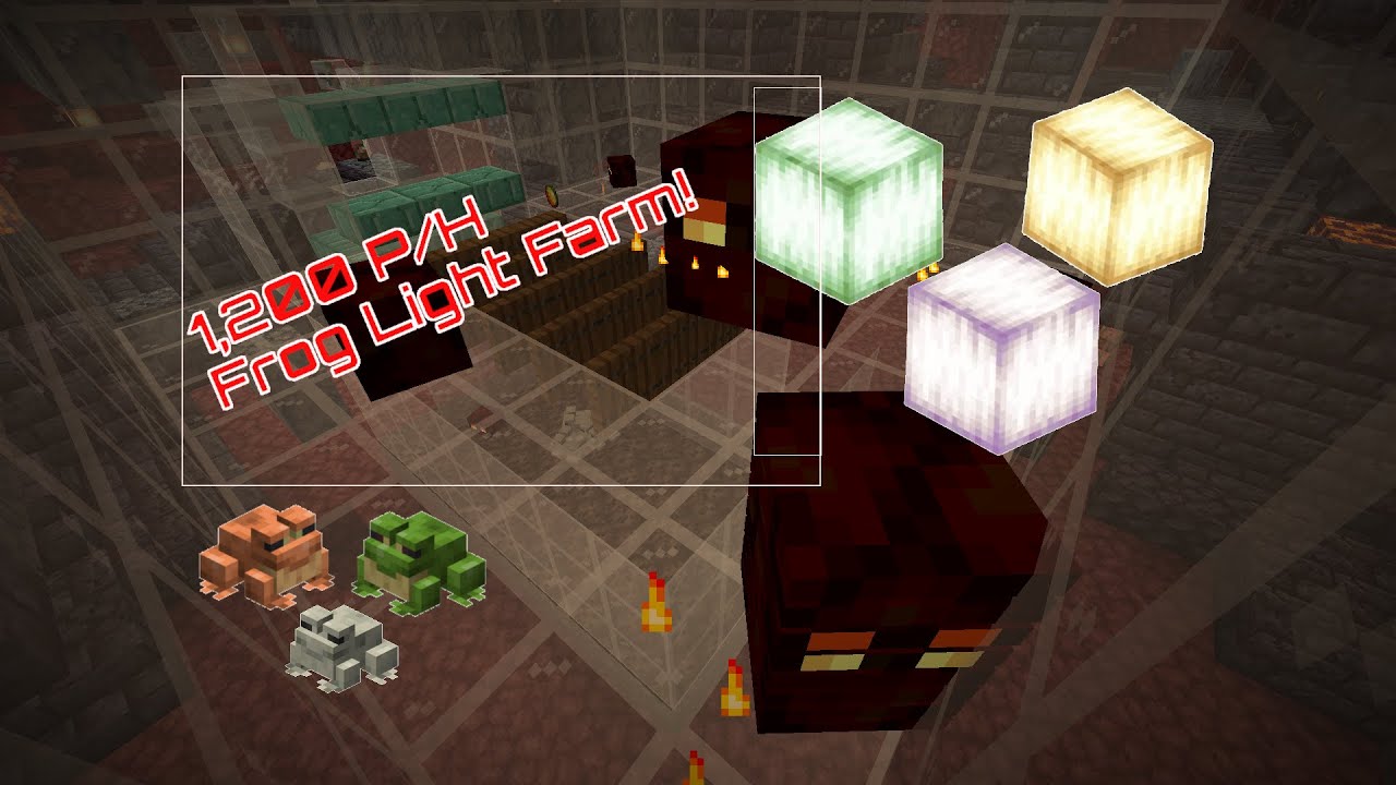 Super Easy Frog Light Farm!!! 1,200 items per hour! - YouTube