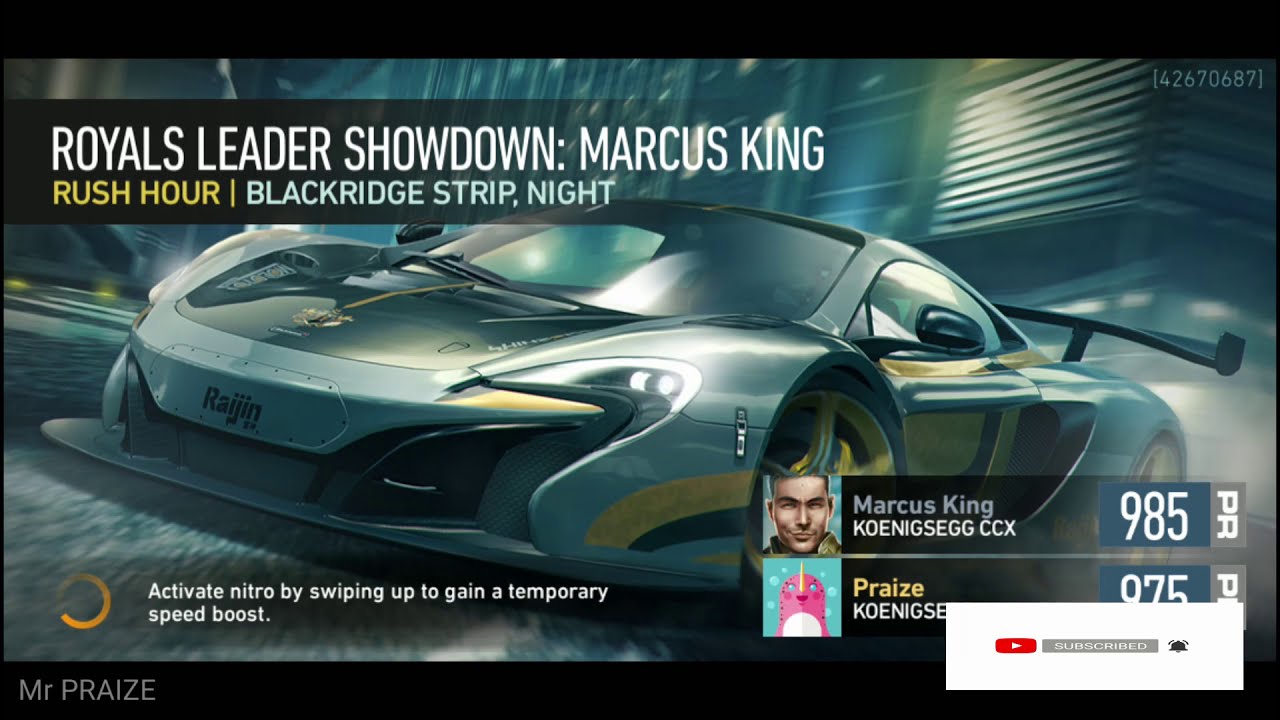 NEED FOR SPEED NO LIMITS - KOENIGSEGG AGERA vs KOENIGSEGG CCX in rush ...