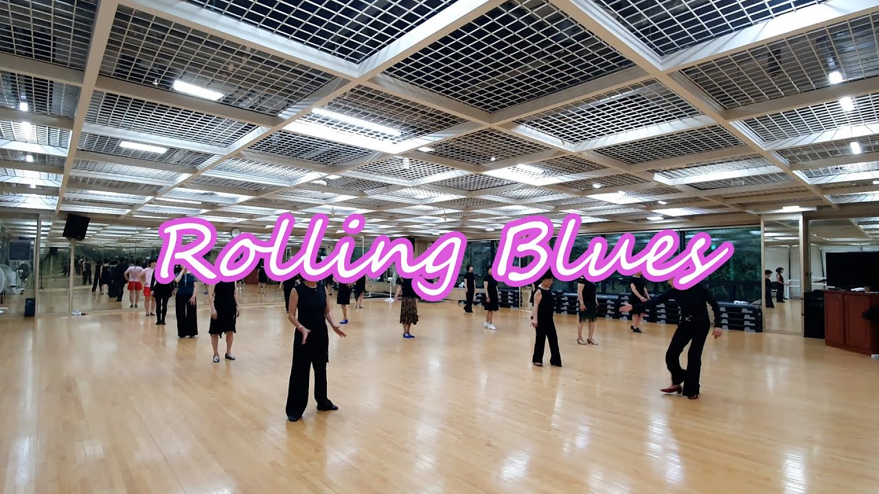 Rolling Blues Line Dance by Misuk La & Ivonne Verhagen 2024 - YouTube