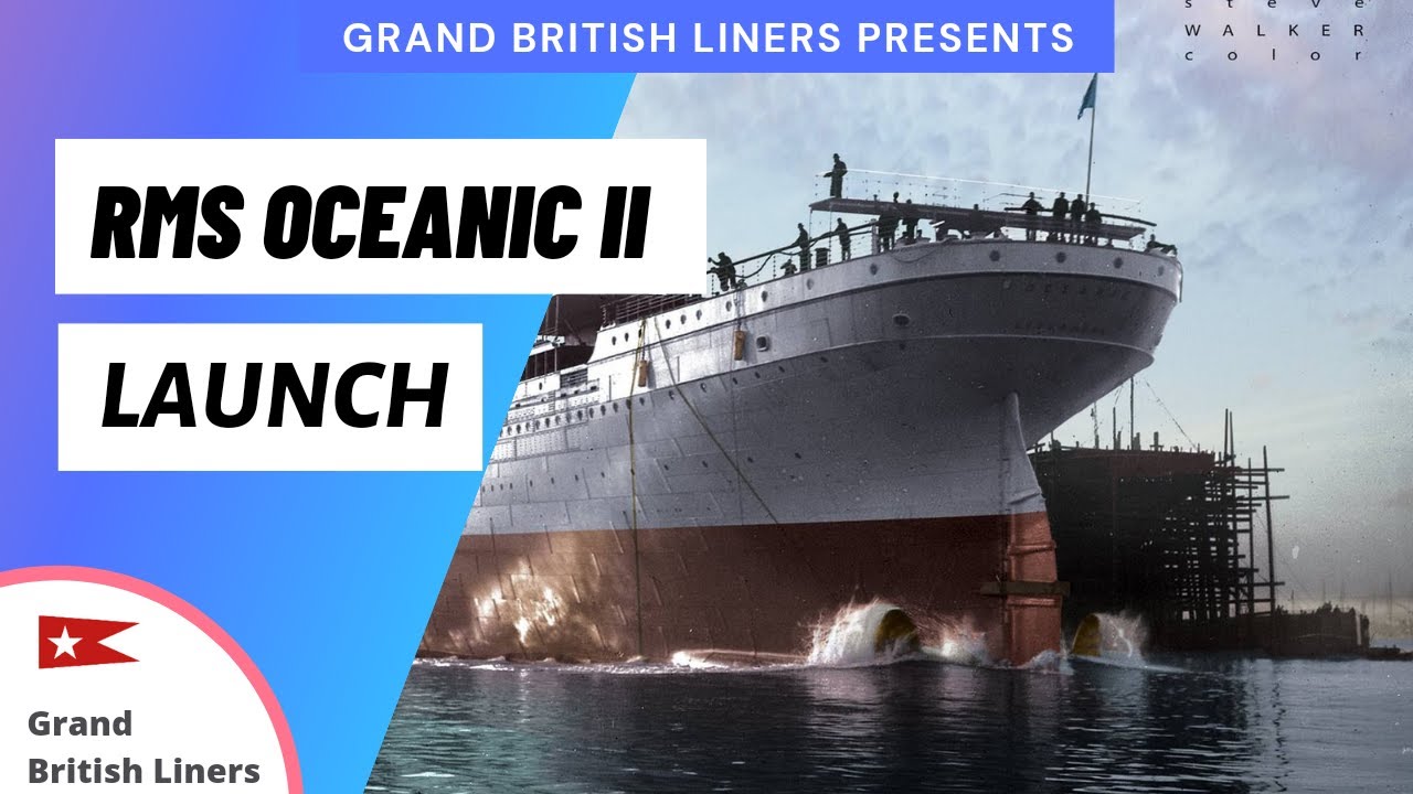 Launch of the RMS Oceanic II (1899) | White Star Line | Grand British ...