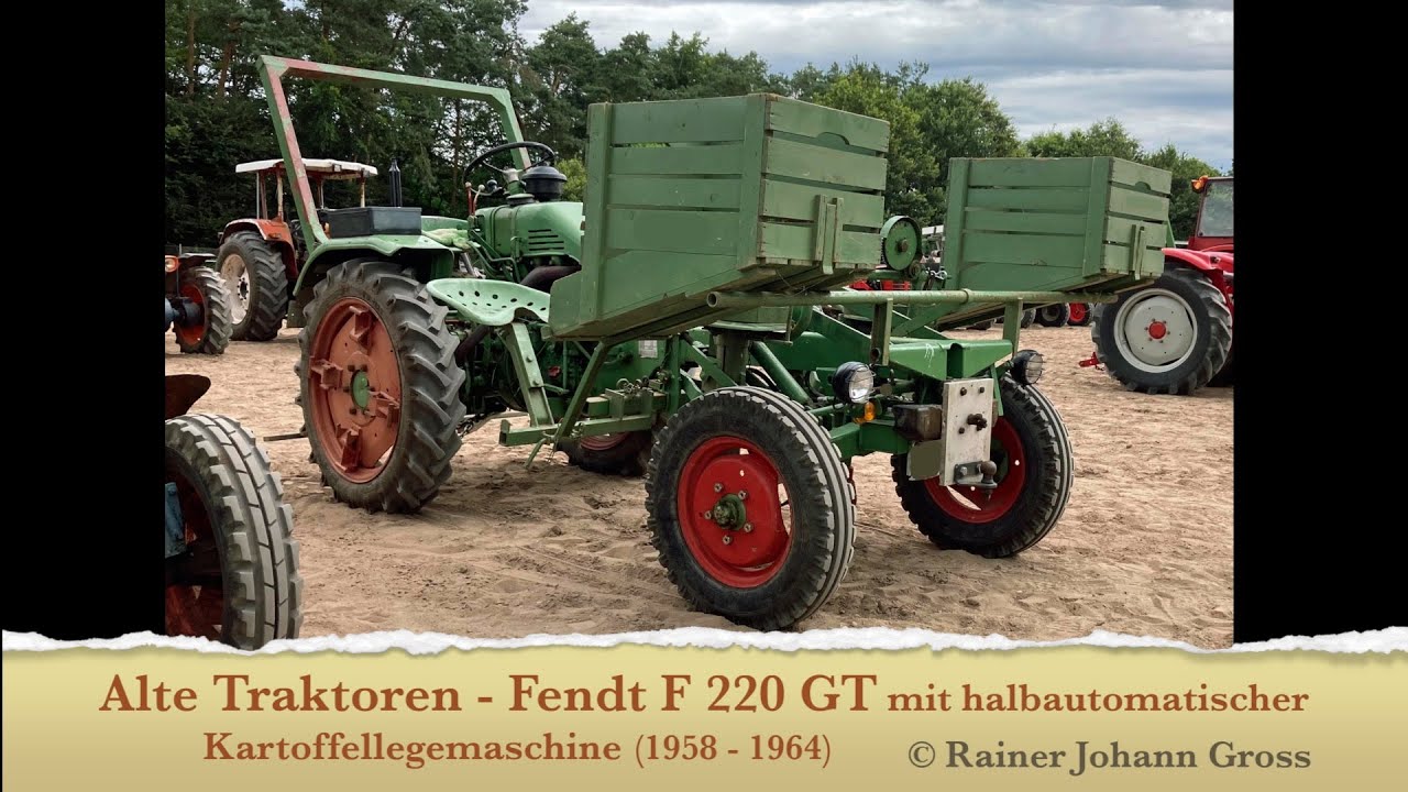Alte Traktoren - Fendt F 220 GT mit halbautomatischer ...