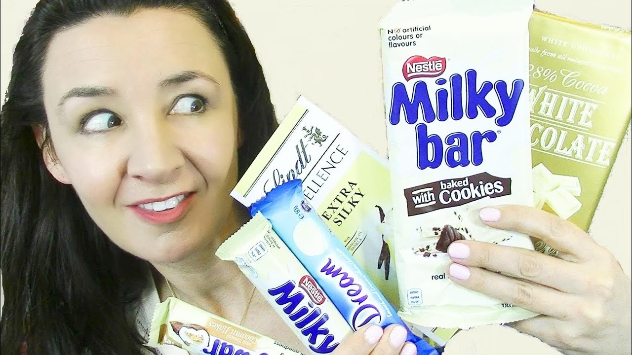MEGA WHITE Chocolate Candy Bar Taste Test - YouTube