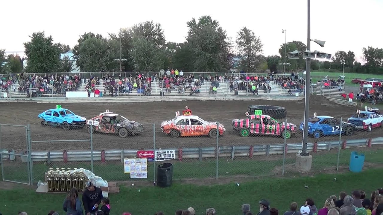 USA Figure Eight Championship 2015 heat 3 (FWD cars) - YouTube