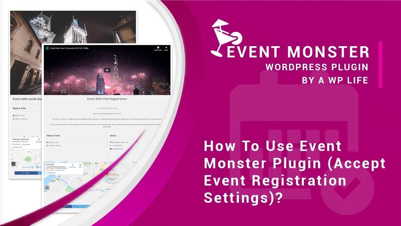 Event Monster Tutorials - How To Use Event Monster Plugin (Accept Event ...