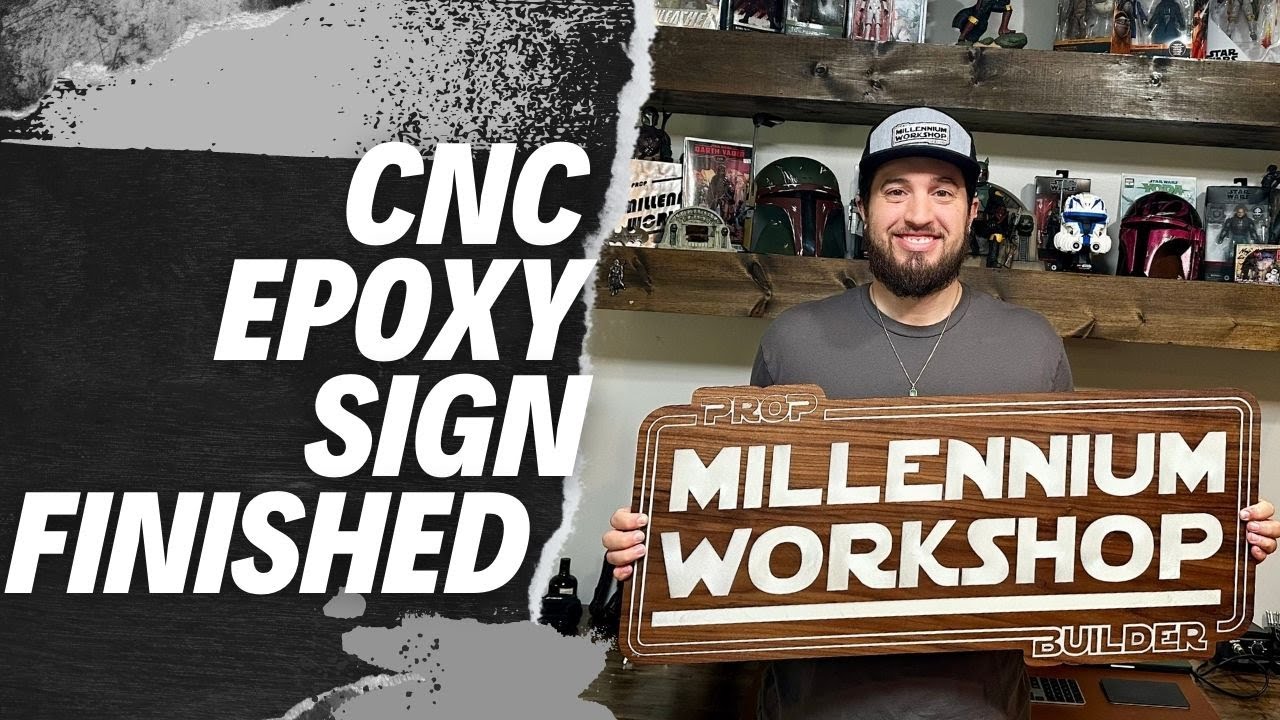 CNC EPOXY SIGN FINSIHED - YouTube