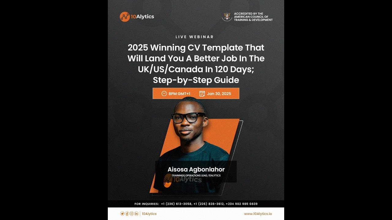 Winning CV Template That Will Land You A Better Job In 120 Days; Step ...