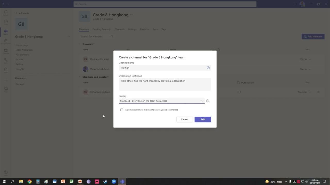 Creating Teams & Channels - MS Teams - YouTube